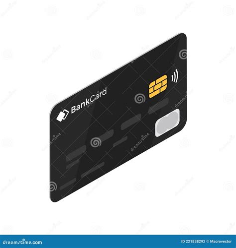 Isometric Credit Card Stock Vector Illustration Of Concept 221838292