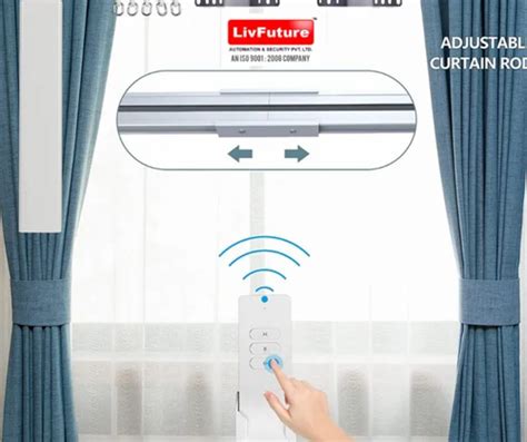 White Polyester Motorized Curtain System For Home Size 10fit At ₹ 32500piece In Pune