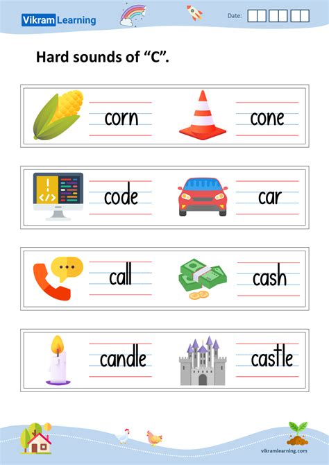 Download Hard And Soft Sounds Of C Worksheets Vikramlearning Com