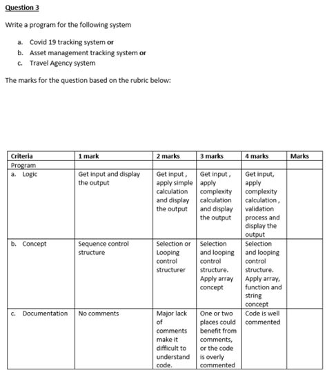 solved question 3 write a program for the following system