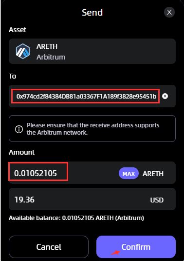 How To Add And Send Arbitrum Chain Coin Areth With Safepal Extension Wallet Safepal Help Center