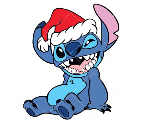 Stitch Santa Vector Stitch Vector Christmas Cricut Vector Design Shop