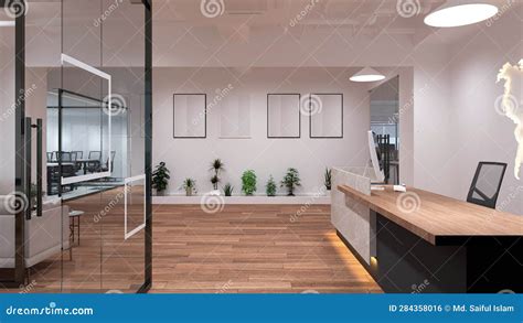 Maximizing Space And Comfort With Smart Office Interior Design Stock