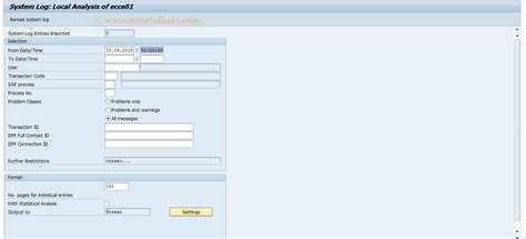 SM SAP Tcode System Log