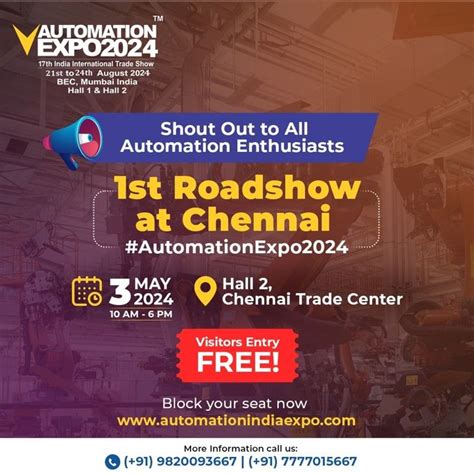 Automationexpo2024 Chennairoadshow Freeentry Techinnovation Industry4 0 Automationexpo2024