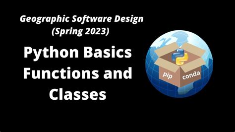 GEOG Week Python Basics Functions And Classes YouTube