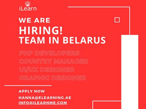 Ilearn On Linkedin Hiring Techjobs Belarus Developers Designers