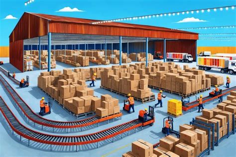 Efficient Distribution Network Illustration Premium Ai Generated Image