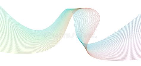 Gradient Wave Pattern On White Stock Illustration Illustration Of