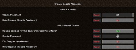 Create Goggle Placement Minecraft Mod