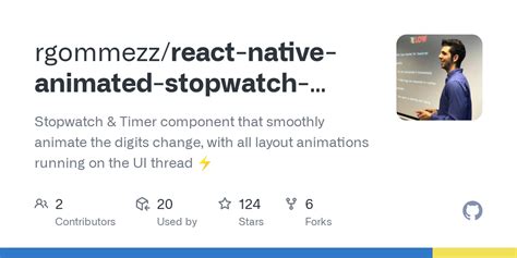 Github Rgommezzreact Native Animated Stopwatch Timer Stopwatch And Timer Component That