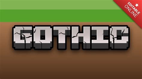 Gothic Minecraft 3d Text Effect Generator