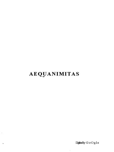 Aequanimitas William Osler Pdf