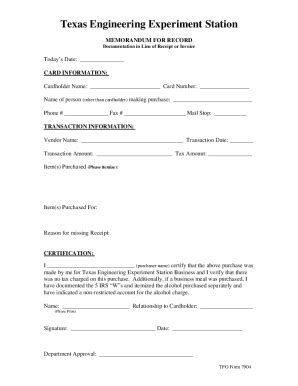 Fillable Online Documentation In Lieu Of Receipt Pdf Fax Email Print PdfFiller