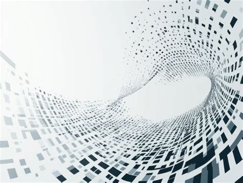 Abstract Digital Wave Pattern Shades Blue Technology Innovation Premium Ai Generated Image