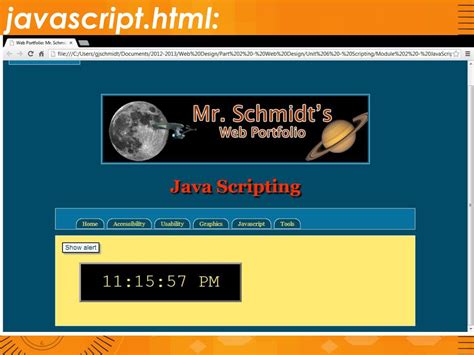 Ppt Building A Javascript Clock Part 2 Powerpoint Presentation