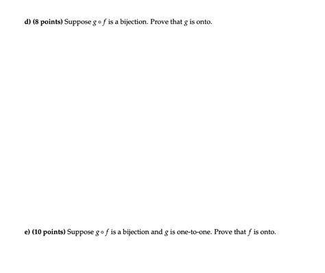 Solved Question Points Let F A B And G B C Be Chegg