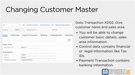 How To Create Customer Master In SAP GoUpSkill Me