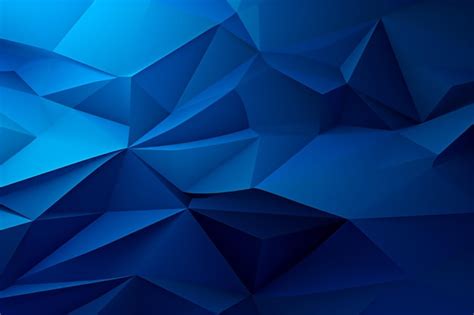 Premium Ai Image Azure Angles Blue Polygon Photo