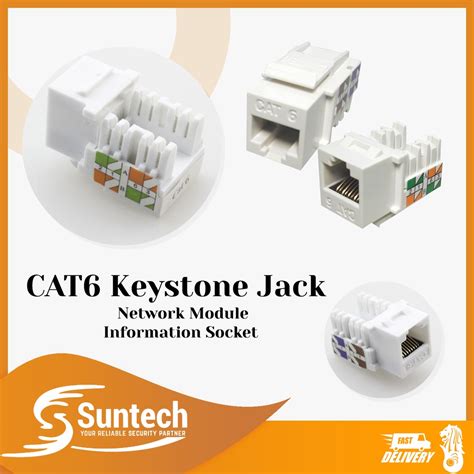Cat6 Jack Network Module Information Socket 10pcs Shopee Singapore
