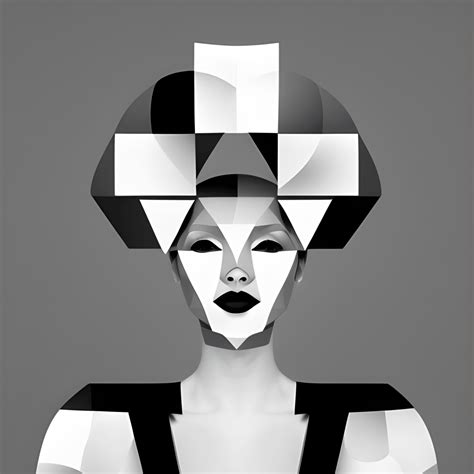 Create A Portrait Using Only Geometric Shapes · Creative Fabrica