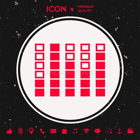 Spectrum Analyzer Equalizer Icon Stock Vector Illustration Of Graph Display 107627316