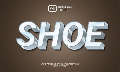 Premium Psd Shoe Text Style Effect