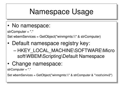 Ppt Wmi Scripting Powerpoint Presentation Free Download Id576984