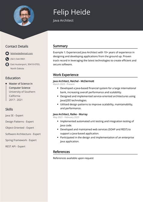Java Architect Cv Sample And Guide Entry Level Senior Jobs
