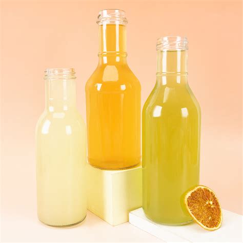 250ml 350ml 500ml Ringneck Round Glass Juice Bottles Buy Glass Juice