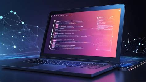 Abstract Concept Of Software And Web Development Programming Languages And Code On Screen Laptop