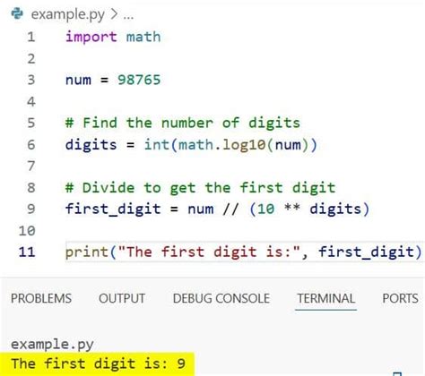 Get The First Digit Of A Number In Python