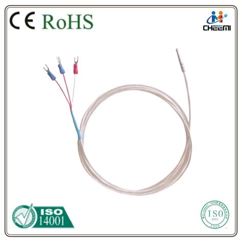 Temperature Sensor PT Rtd Probe With Connecting Cable Wire Temperature Sensor And Rtd