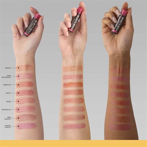 Burts Bees 100 Natural Moisturising Tinted Lip Balm Pink Blossom With Shea Butter And