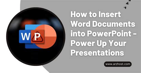 How To Insert Word Documents Into PowerPoint Enhance Slides