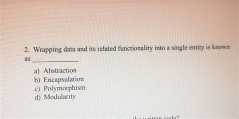 2 Wrapping Data And Its Related Functionality StudyX