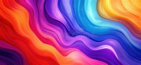 Colorful Abstract Wave Patterns With Vibrant Hues And Smooth Gradients