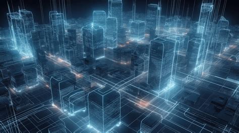 컴퓨터 시스템 내부의 3d 렌더링된 추상 가상 도시 홀로그램 사이버 공간 기술 도시 디지털 시티 배경 일러스트 및 사진 무료 다운로드 Pngtree