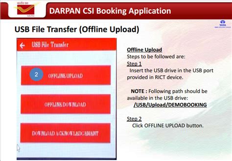 Procedure For CSI USB File Upload SOP For RICT Bagging Module
