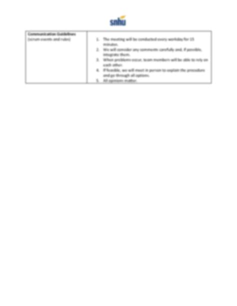 SOLUTION Cs Agile Team Charter Template Studypool