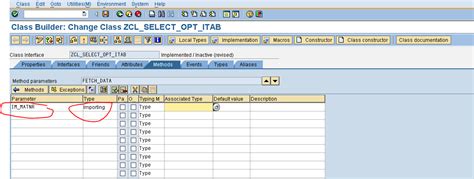 Global Class Passing Parameters Select Options And Internal Table