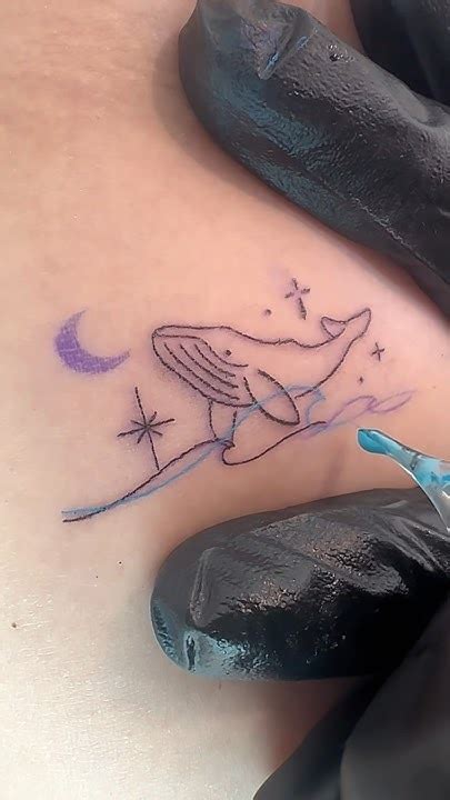고래파도달타투 Tattoo Linetattoo 라인타투 미니타투 타투 타투후기 Youtube