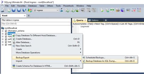 backup and clean your database in the ingress software v3 2 2 15