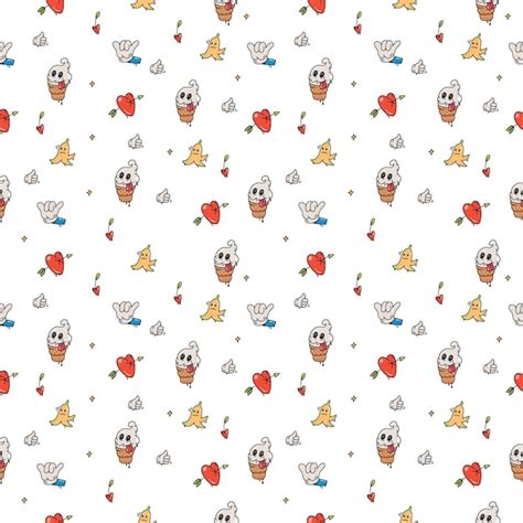 Premium Vector Hand Drawn Graffiti Pattern Elements