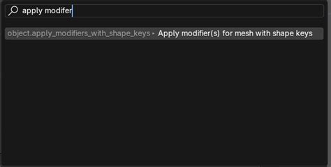 Apply Modifier With Shape Keys Blender Extensions