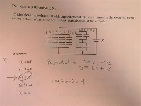 Solved Problem 3 Objective 5 12 Identical Capacitors Chegg Com