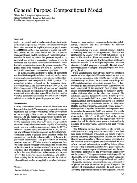 General Purpose Compositional Model Pdf Equations Variable Mathematics