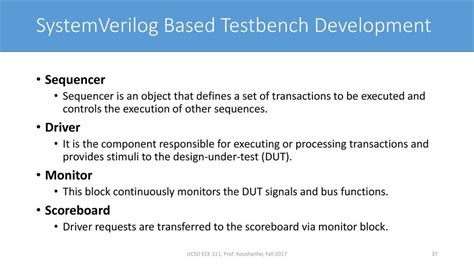 Lecture 9 Testbench And Division Ppt Download