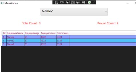 How To Get The Count Of Specific Rows Visible Items In A Wpf Datagrid Microsoft Qanda