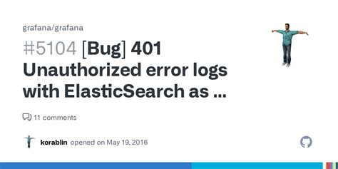Bug 401 Unauthorized Error Logs With Elasticsearch As A Data Source